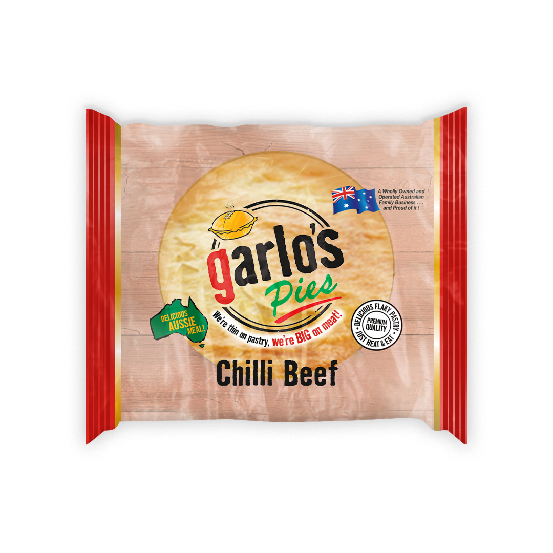 Chilli Beef Pie – Garlo's Pies
